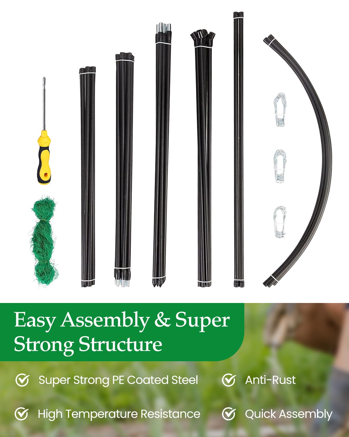 Snapklik.com : Garden Arch Trellis, Super Strong Structure 7 FT Tall PE ...