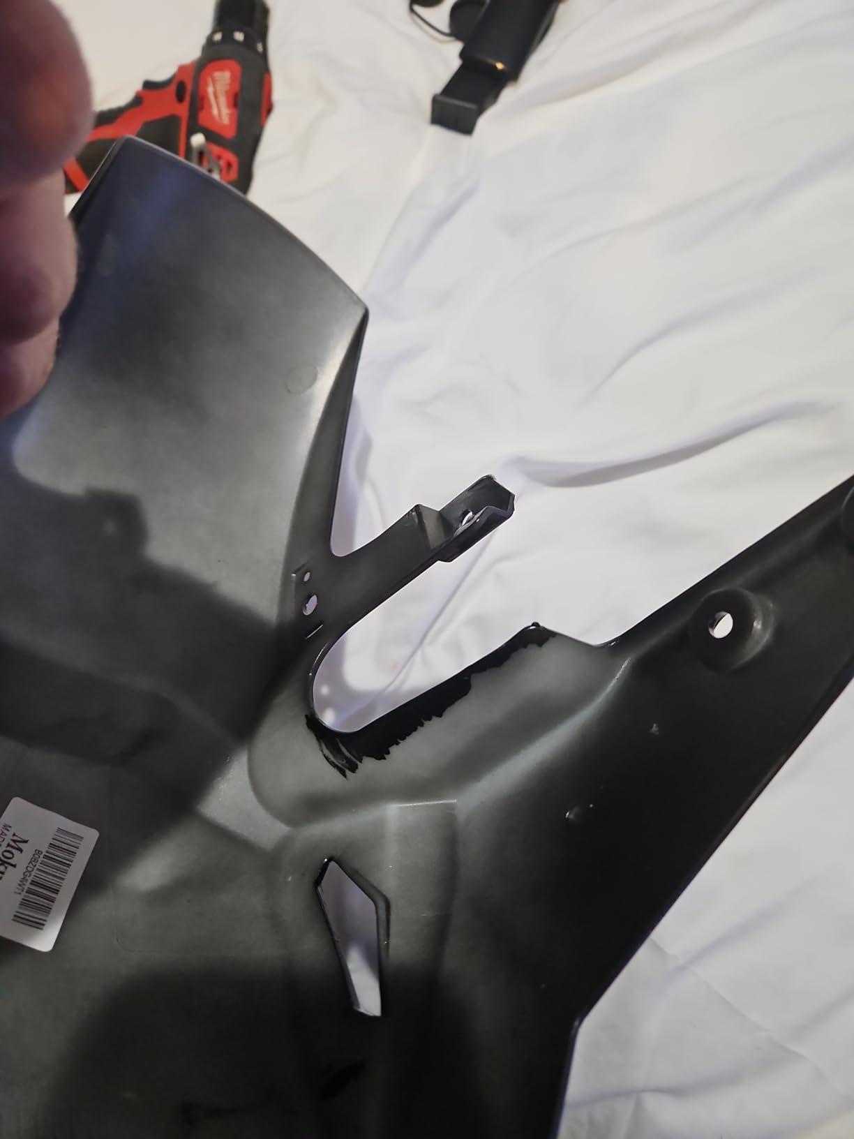 Amazon.com: Mokuo Motorcycle Carbon Fiber Front Mudguard Kit Fit for ...