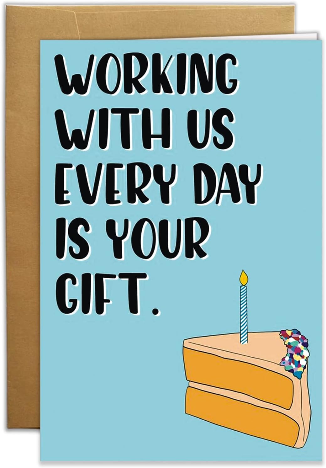 Amazon.com : Work Friend Birthday Card for Coworkers, Bosses and ...