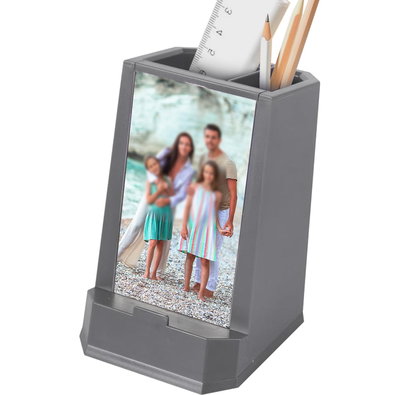 Amazon.com: OLizee® Pencil Holder with Photo Frame Pen Organizer Stand ...