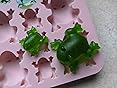 Amazon.com: 2 Pack Halloween Silicone Frog Chocolate Molds 3D Frog ...