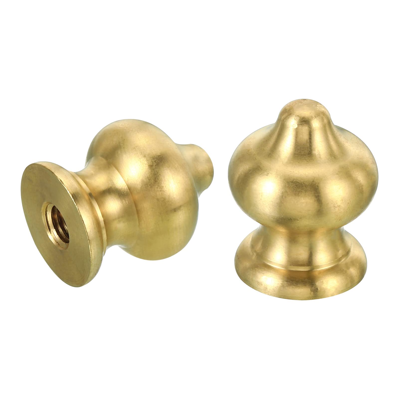 Solid Brass Lamp Finial Brass Lamp Finials PATIKIL 2-Pack | Gold Tone 1 ...