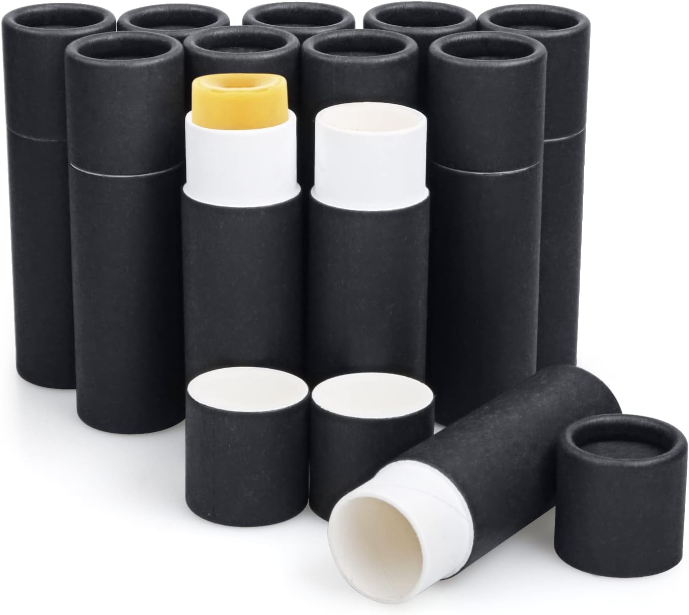 Amazon.com: Furnido 12 Pcs 0.3 oz Paperboard Lip Balm Tubes,Push-Up ...