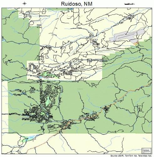 Amazon.com: Large Street & Road Map of Ruidoso, New Mexico NM - Printed ...