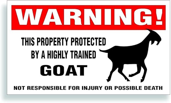 Amazon.com: Warning Decal, Property Protected by A Highly Trained ...