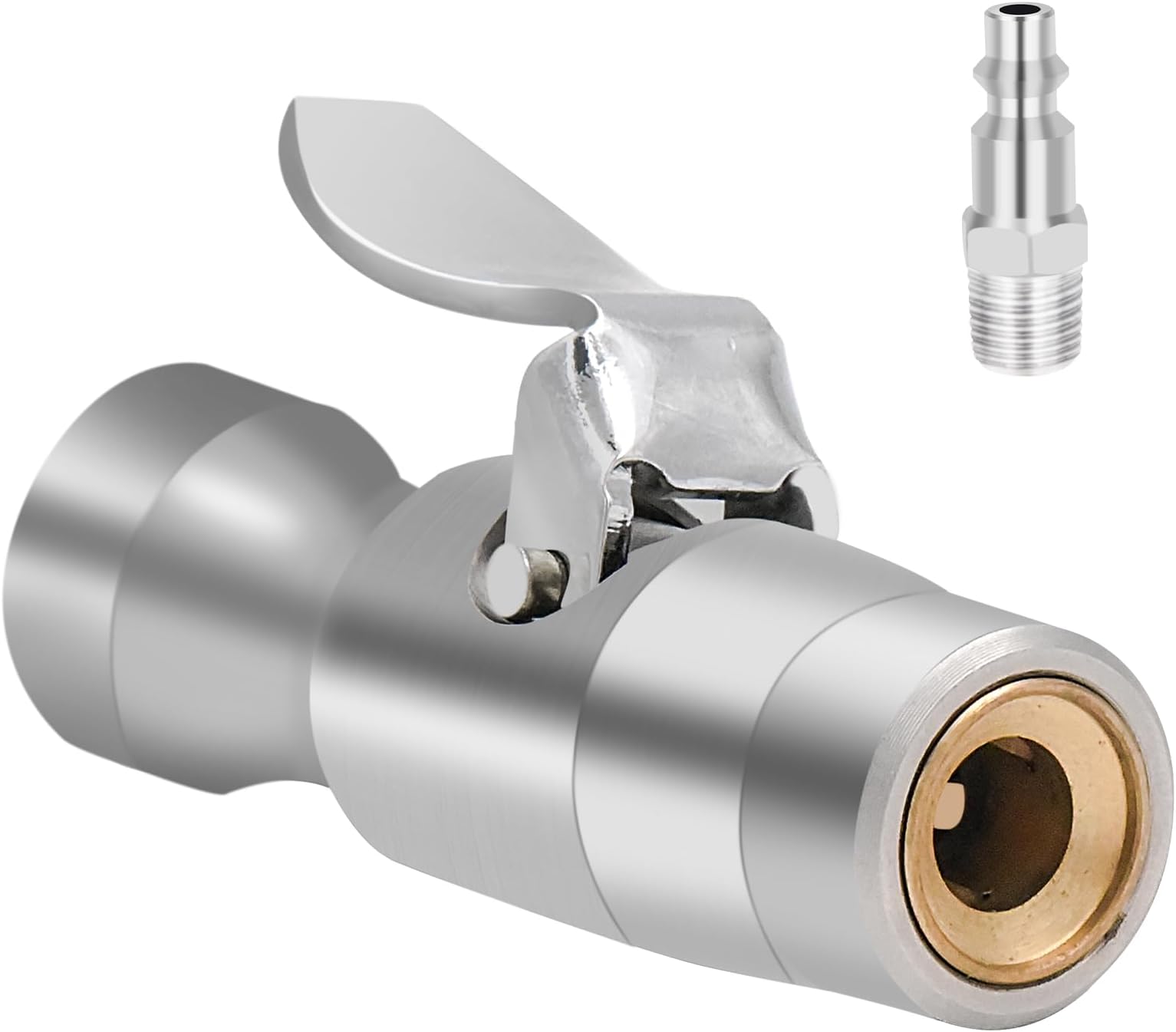 Amazon.com: LockNFlate Locking Air Chuck - Six Steel Jaws Lock onto Any ...