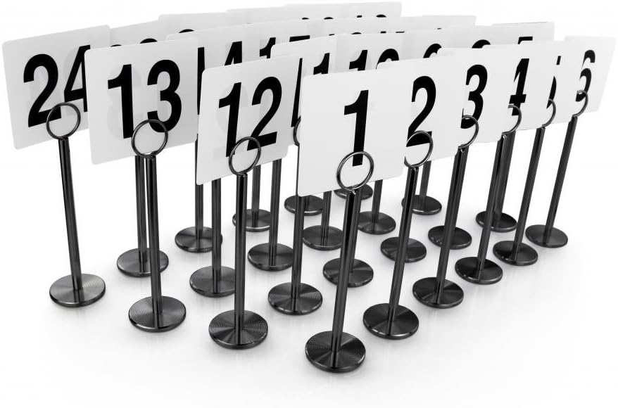 Amazon.com: New Star Foodservice 27730 Ring-Clip Table Number Holder ...