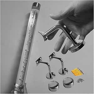 Clear Acrylic Handrail Kit for Indoor Stairs, 3ft/4ft/5ft/6ft/10ft/12ft ...