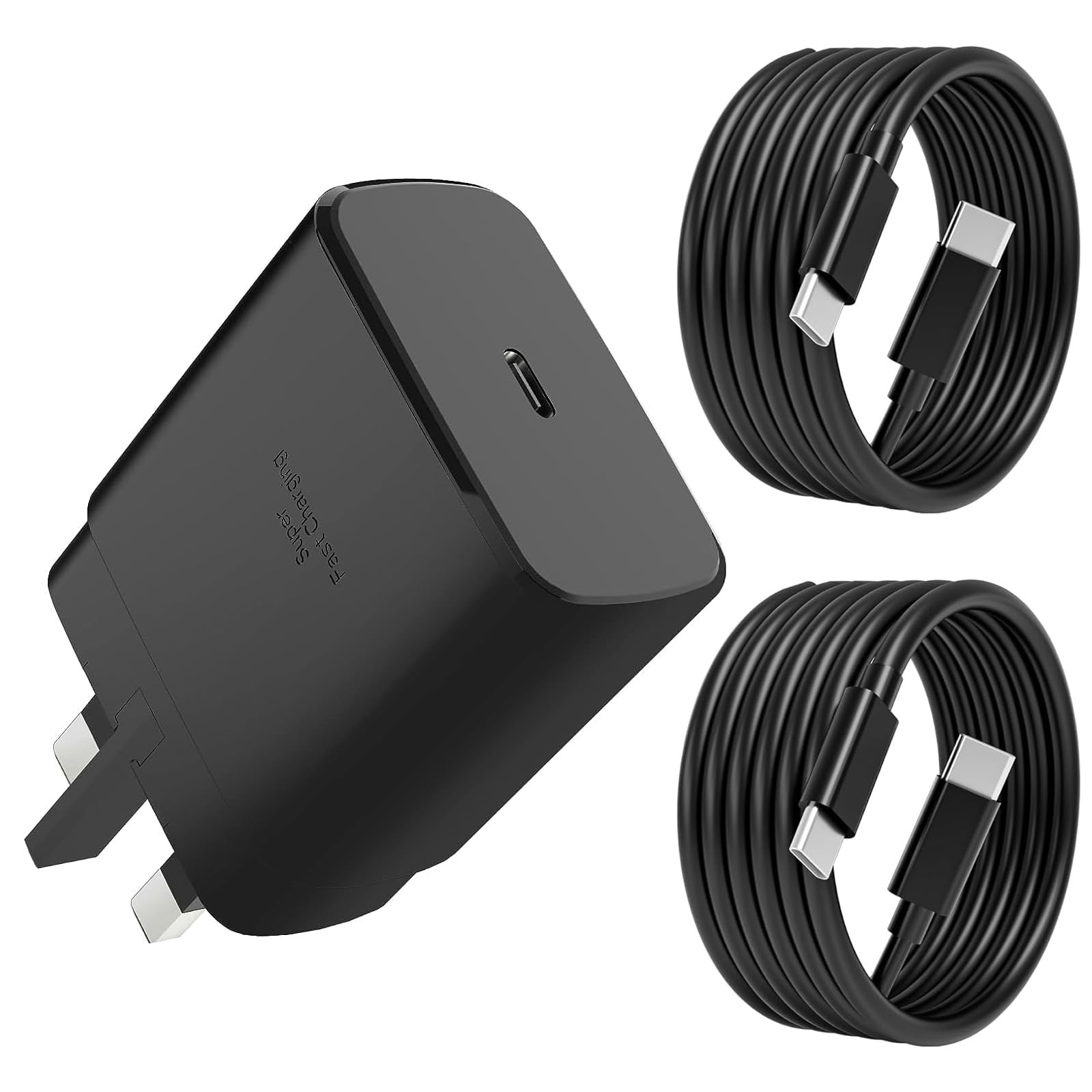 Nozibye For Samsung 45w Fast Charger Type C with 2PCS 5FT USB-C Cable ...