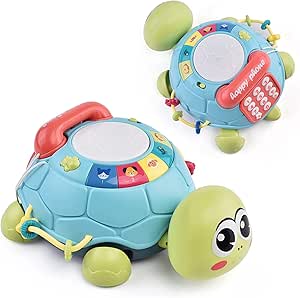 Amazon.com: Boxgear Musical Turtle Toy - Baby Crawling Toys for Babies ...