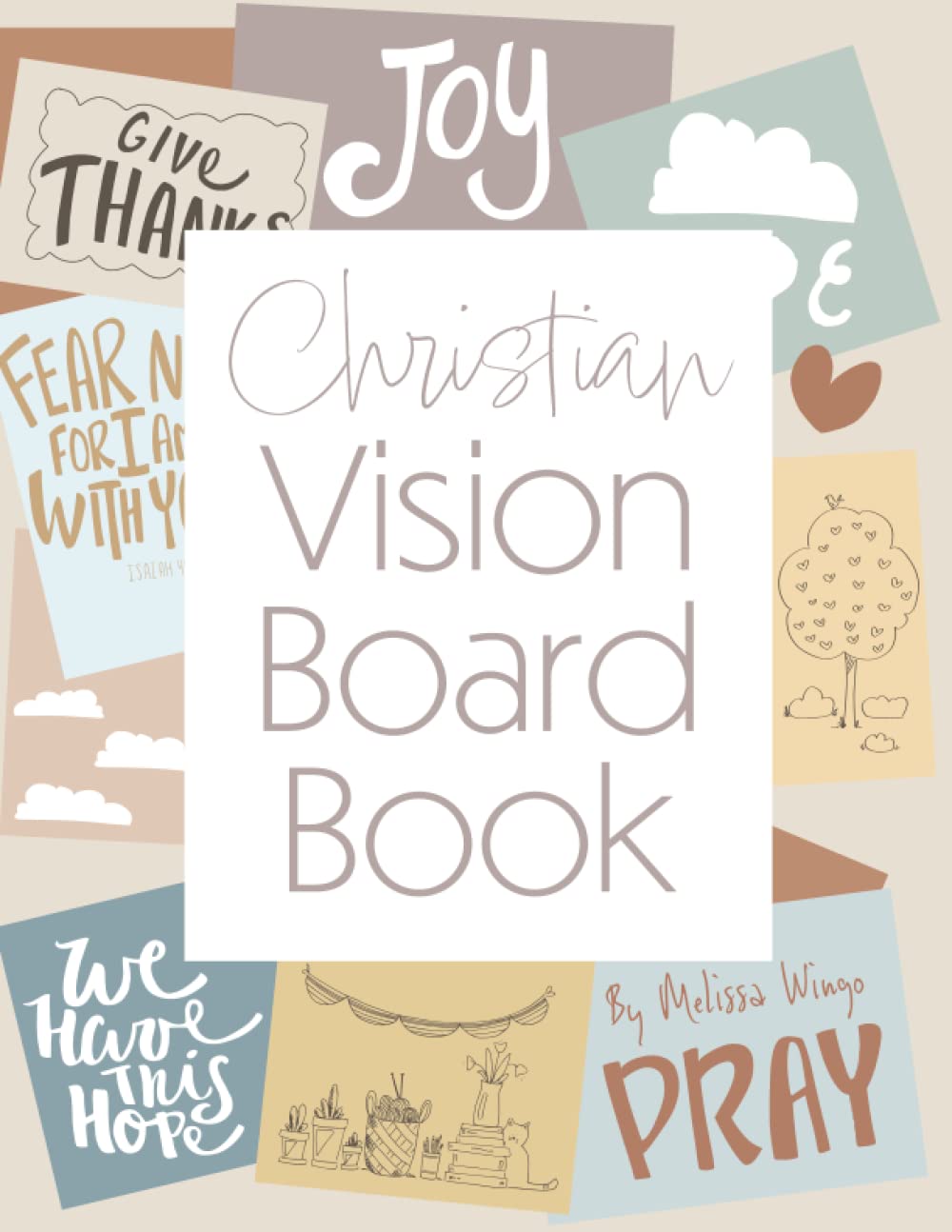 Christian Vision Board Book: Clip Art Ideas For Women and Teens Earthy ...