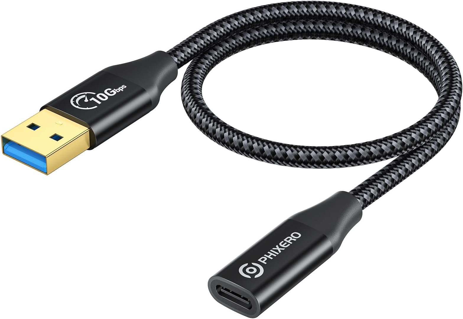 Amazon.com: PHIXERO [10Gbps] Adaptador USB C hembra a USB macho 3.1 Gen 2 (1 pie), adaptador USB ...