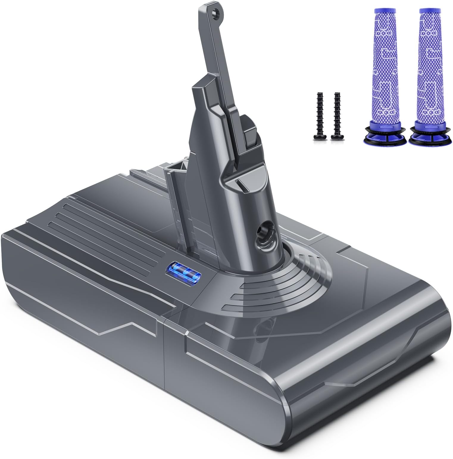 5000mAh Replacement Battery for Dyson V8 Battery Compatible with Dyson ...