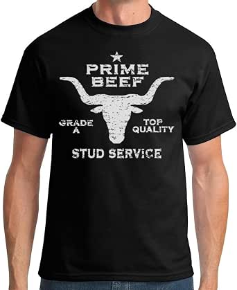 Amazon.com: Mens Prime Beef Stud Graphic T-Shirt, 4XTall, Black ...