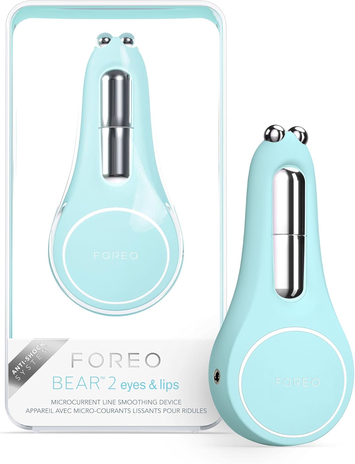 FOREO Bear 2 Eyes & Lips - Massager Against Wrinkles for Instant Face ...