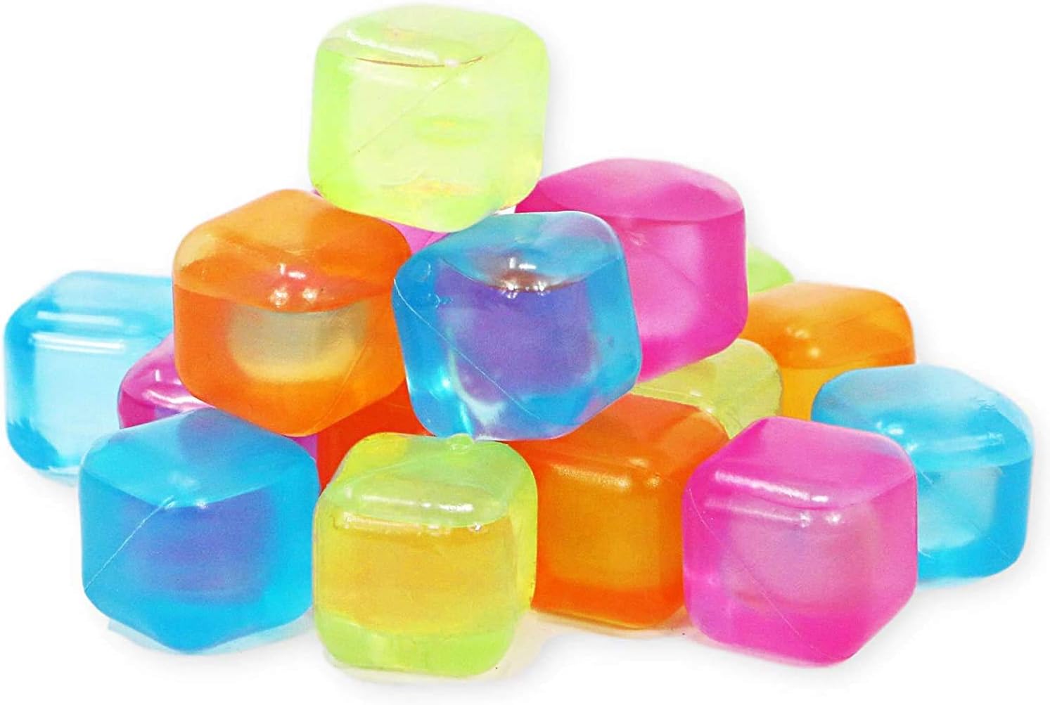 Amazon.com: 30 PCS Reusable Ice Cubes for Drinks - Refreezable Plastic ...