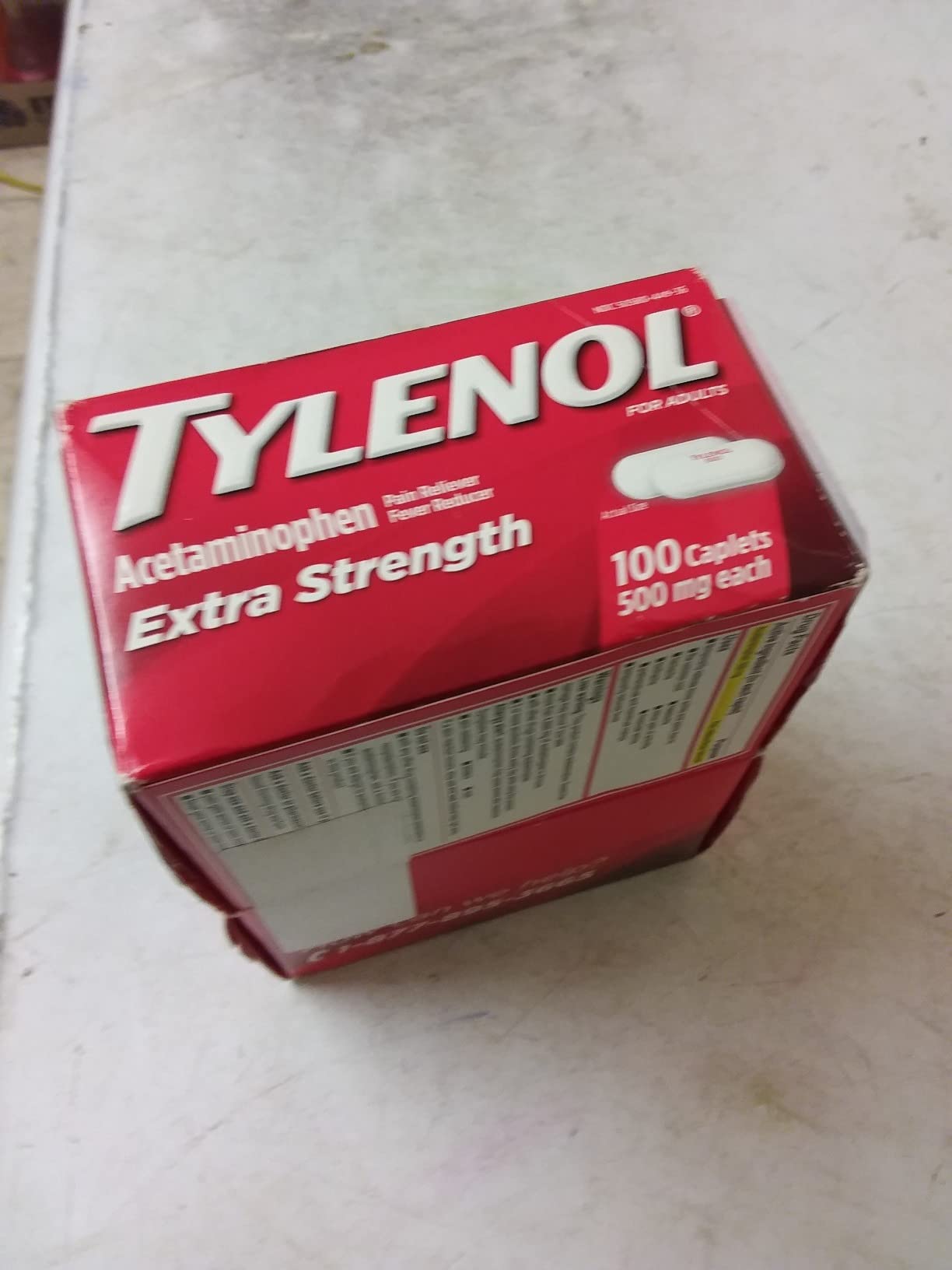 Amazon.com: Tylenol Extra Strength Caplets, 100 Count, Pack of 2 ...