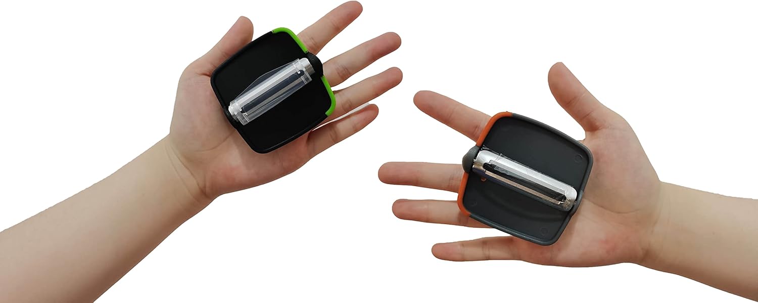 4 Pcs Palm Peeler,Hand Vegetable Peeler,Rubber Finger Grips,Comfortable ...