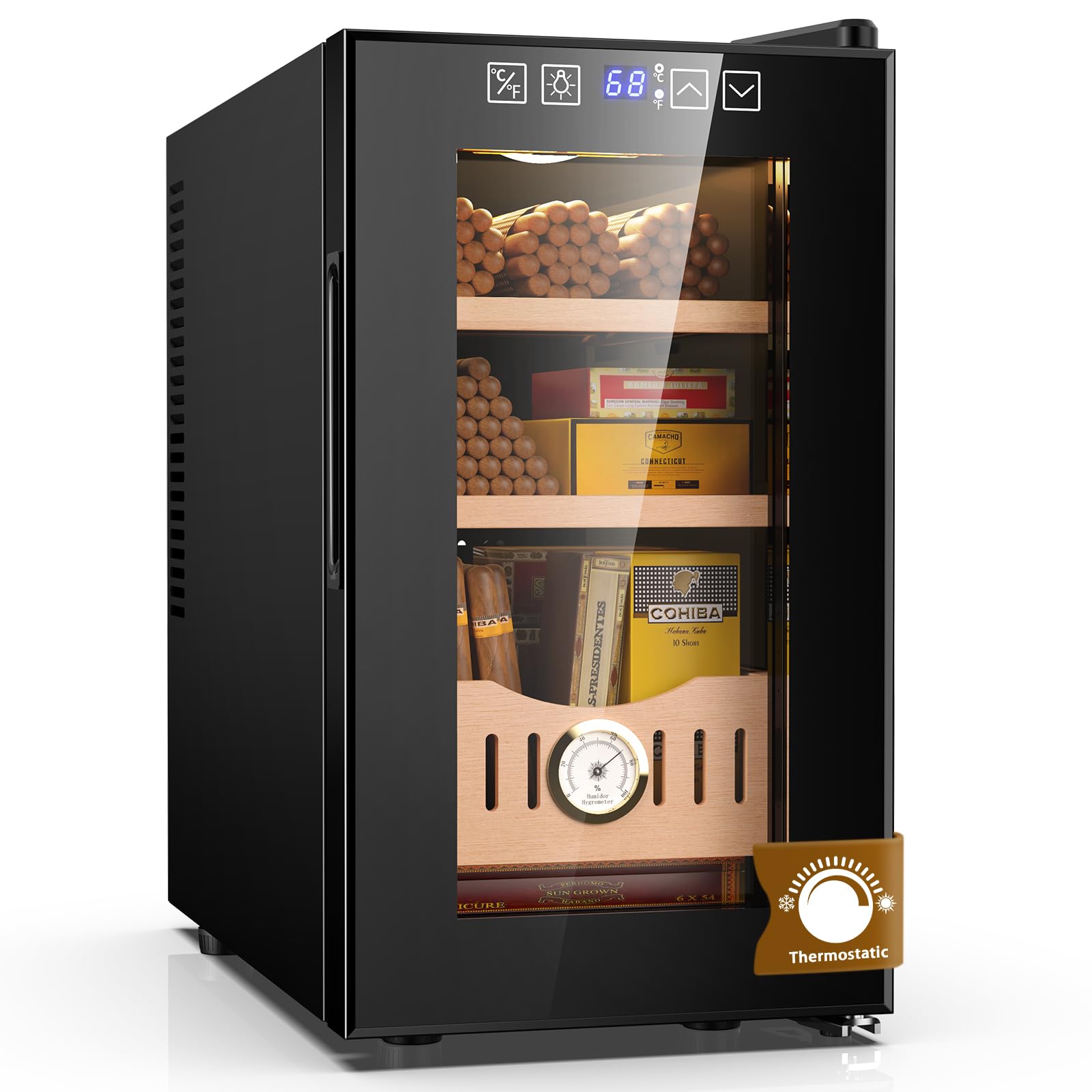 Amazon.com: 26L Thermostatic Electric Cigar Humidor, Adjustable ...
