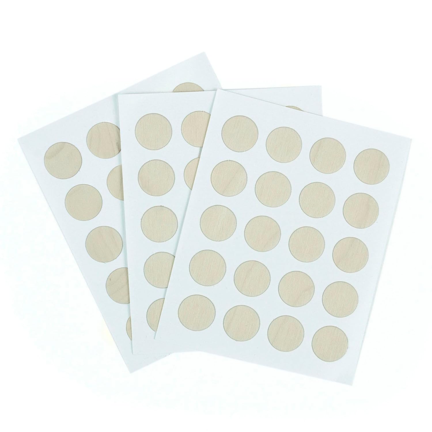 Real Wood Self-Adhesive Veneer Screw Cover Caps - Real Wood - Screw ...