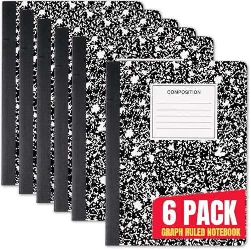 Amazon.com : 1InTheOffice Graph Paper Composition Notebook, Graph Ruled ...