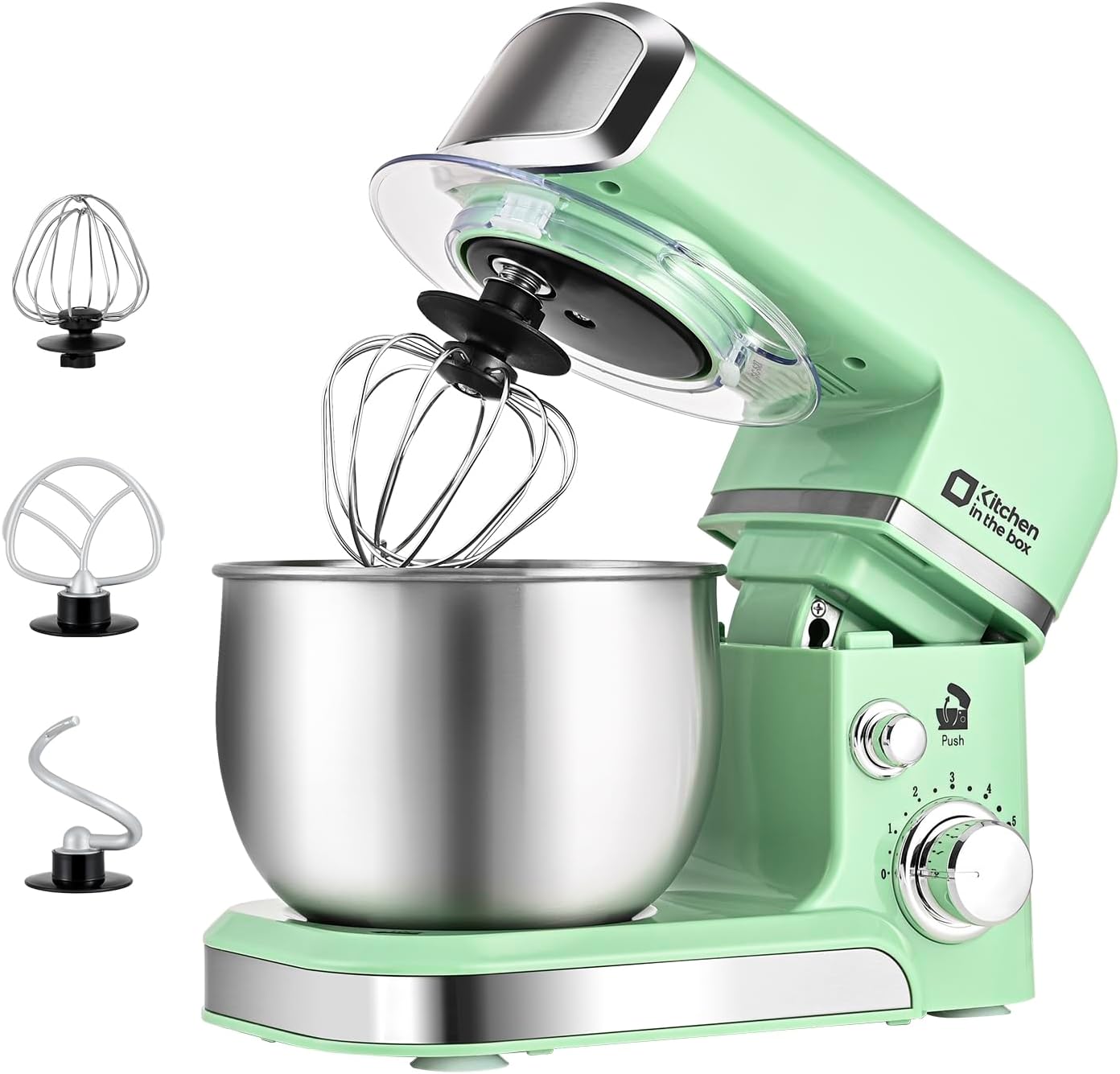 Amazon.com: Kitchen in the box Stand Mixer,3.2Qt Mini Electric Food ...