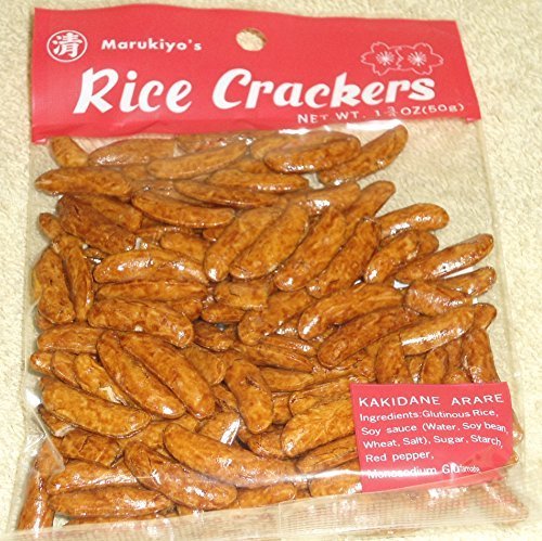 Amazon.com: Lot of 24 Marukiyo's Japanese Rice Crackers Kakidane Arare ...