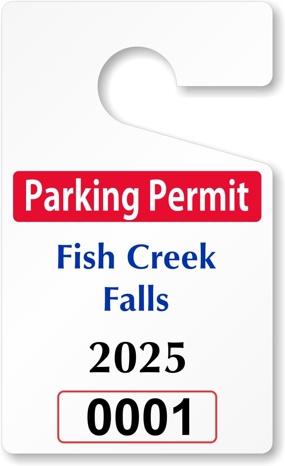 Amazon.com : SmartSign 50-Pack Custom Parking Permit Hang Tags - Add ...