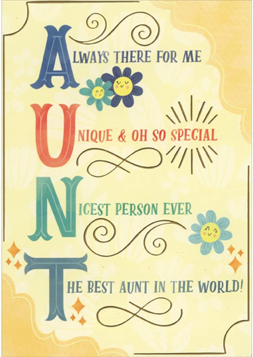 Amazon.com : BlinkBlink Happy Mothers Day Card for Aunt, Mothers Day ...
