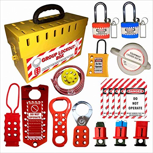 Group Lockout Tagout Loto Kit-31 Set Of 1 Safety House Loto : Amazon.in ...