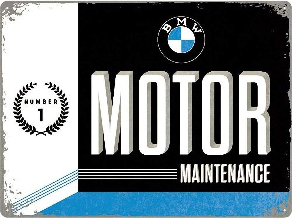 Amazon.com: Nostalgic-Art BMW - Motor, Tin Sign 30 x 40 cm, Colourful ...