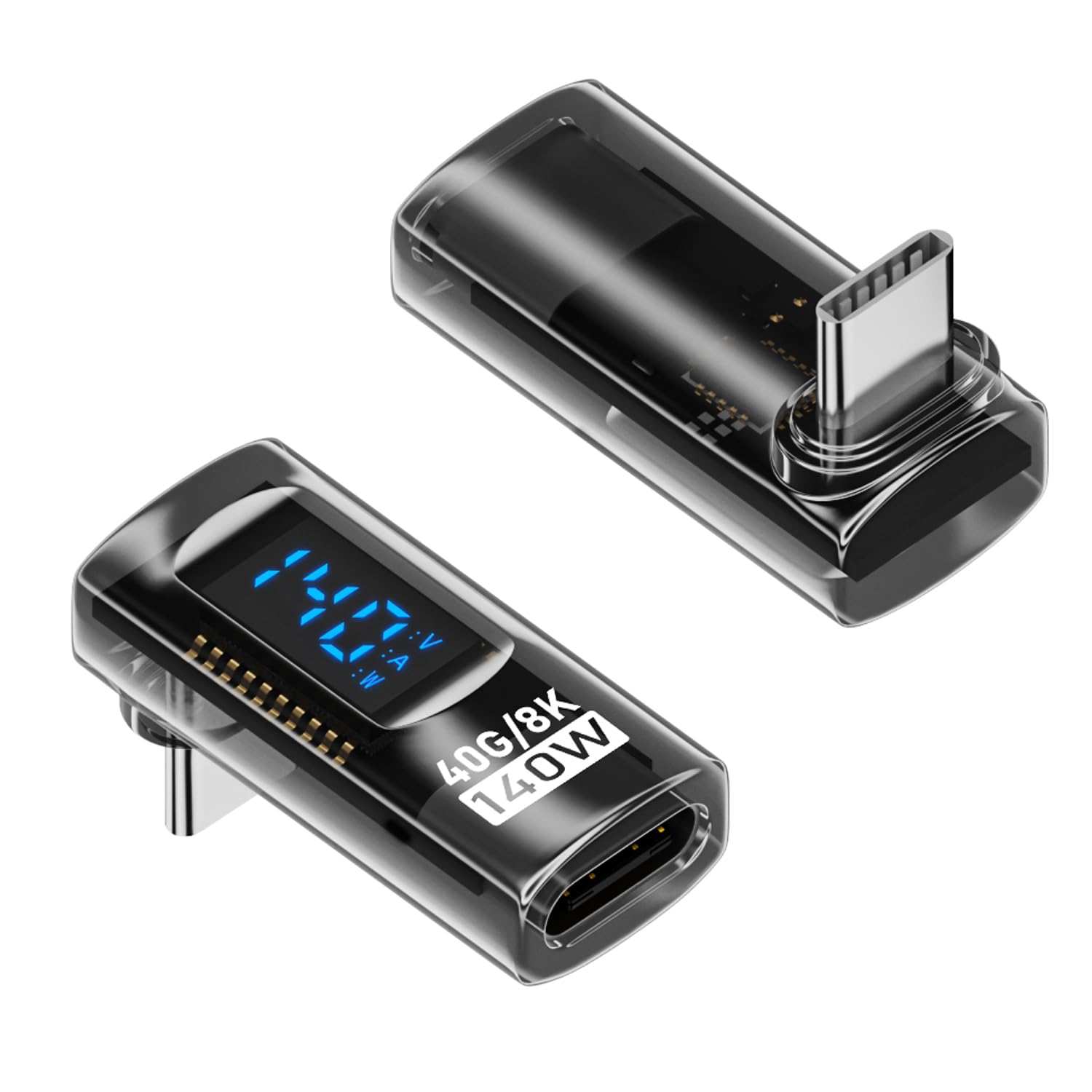 Usb C Male To Usb C Female Cable 2-Pack 240W USB C Adapters With LED ...