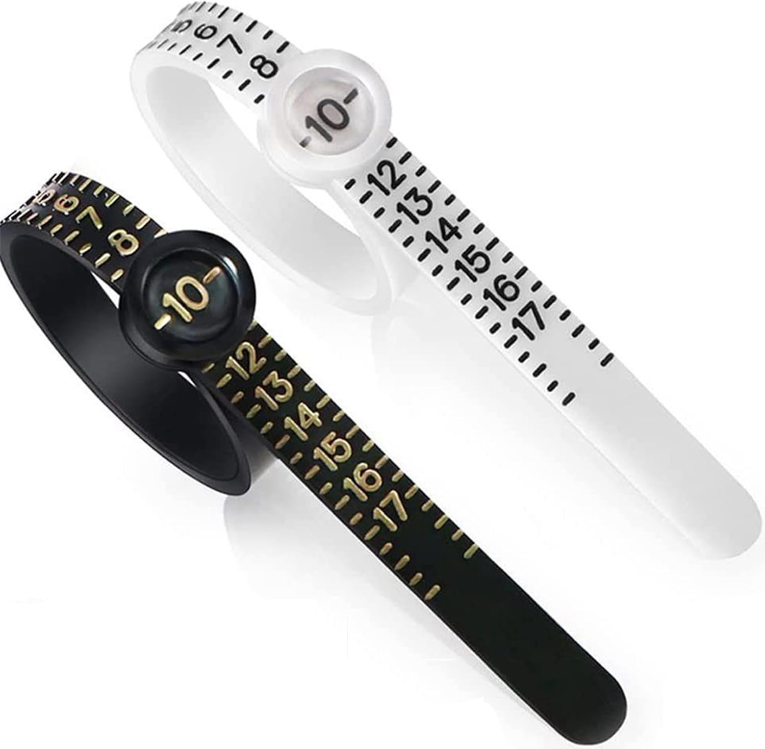 Amazon.com: 2 PCS 1-17 USA Plastic Ring Sizer Measuring Set Gauge ...