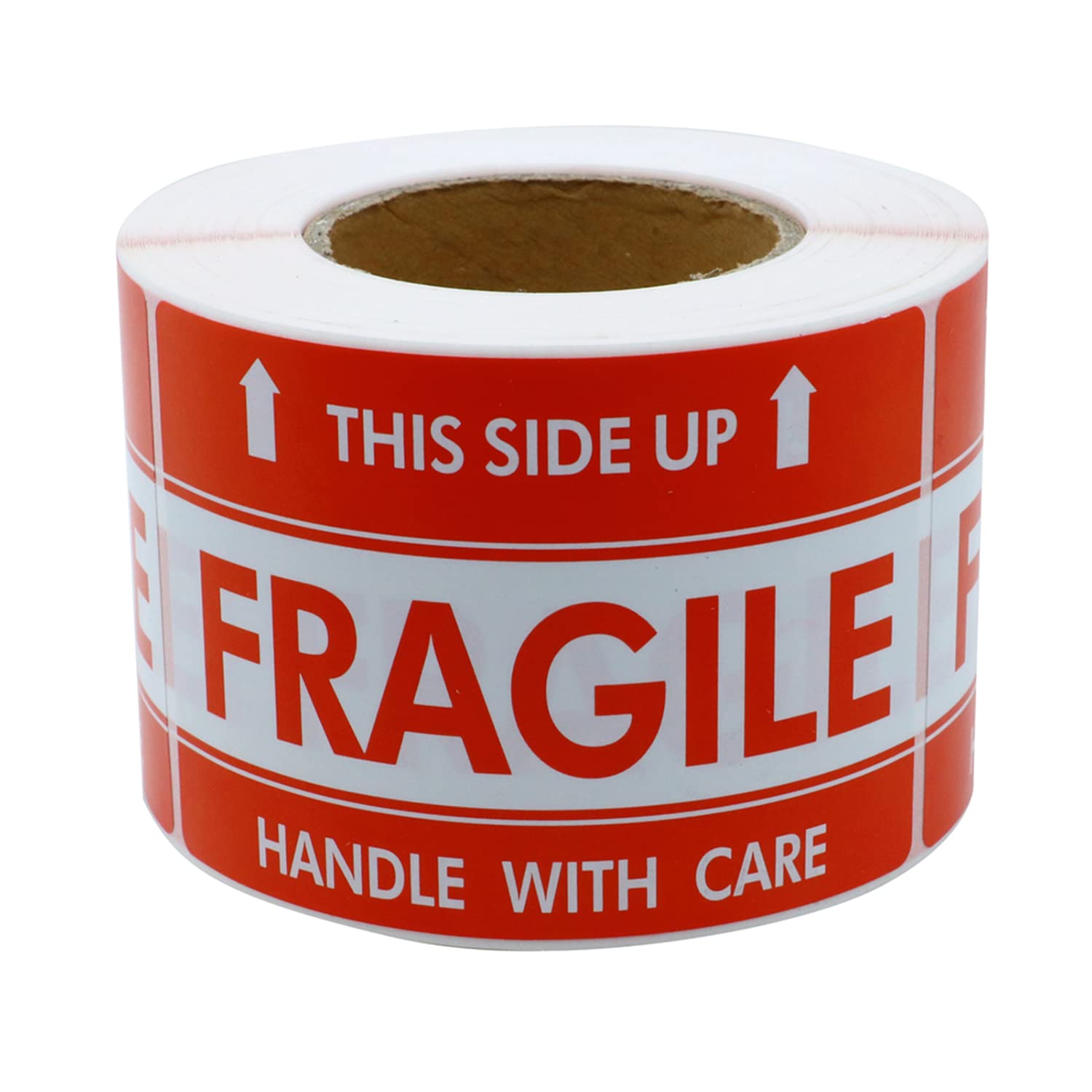 Hybsk 3x5 inch Handle with Care This Side Up Fragile Stickers Adhesive ...
