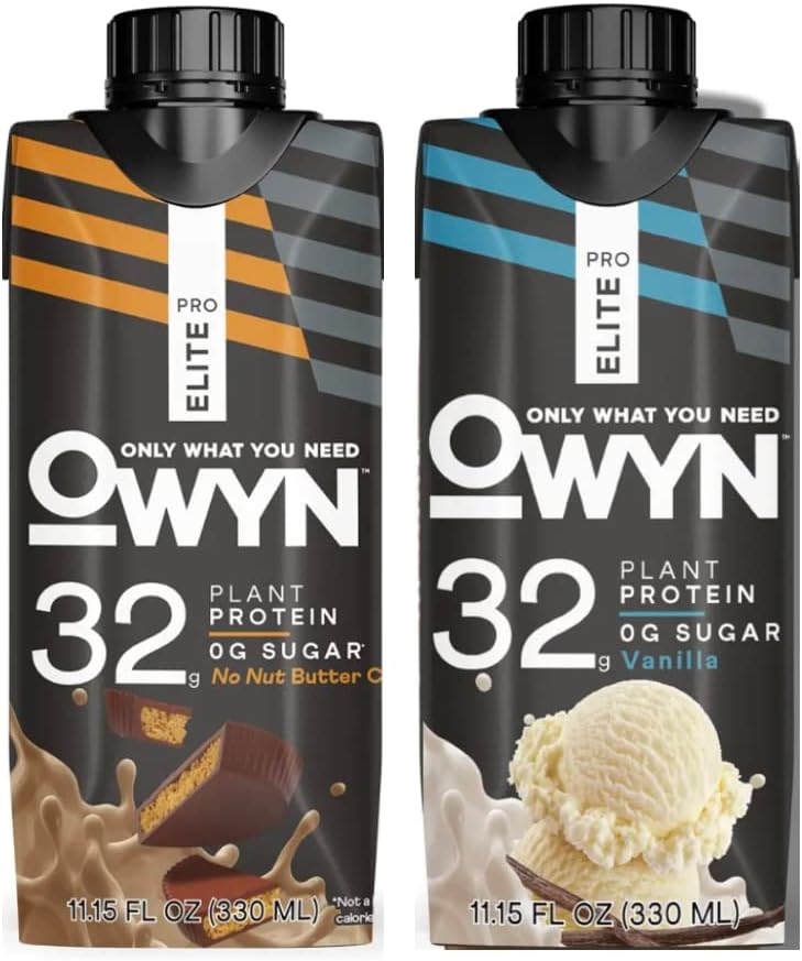 Amazon.com: OWYN Pro Elite Vegan Plant-Based High Protein Keto Shake, Variety 24 Pack, Zero ...