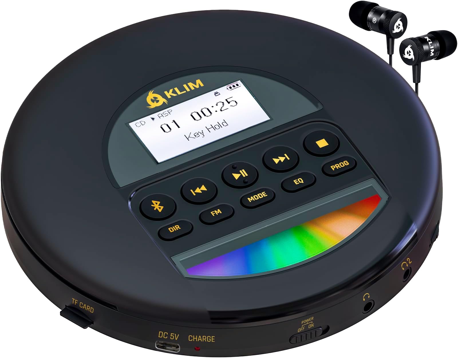 Amazon.com: KLIM Journey + Portable CD Player Walkman with Long-Lasting ...