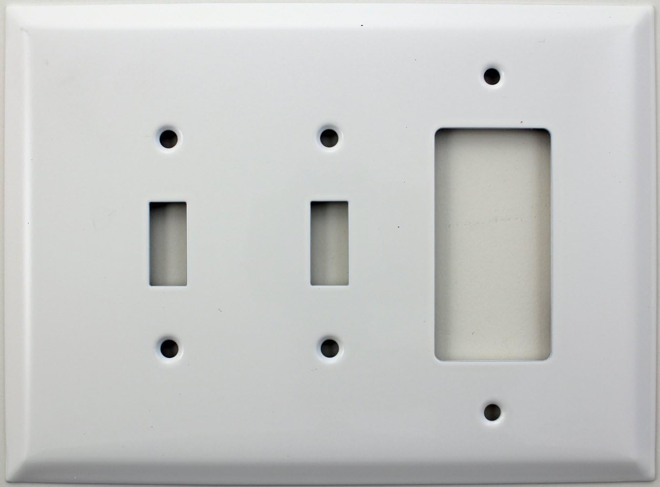Over Sized Jumbo Polished Chrome 3 Gang Switch Plate - 2 Toggle Light ...