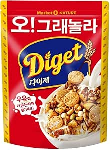 Amazon.co.jp: 韓国限定 Market O マーケットオー オ！ グラノーラ Diget ダイジェット 300g GRANOLA ...