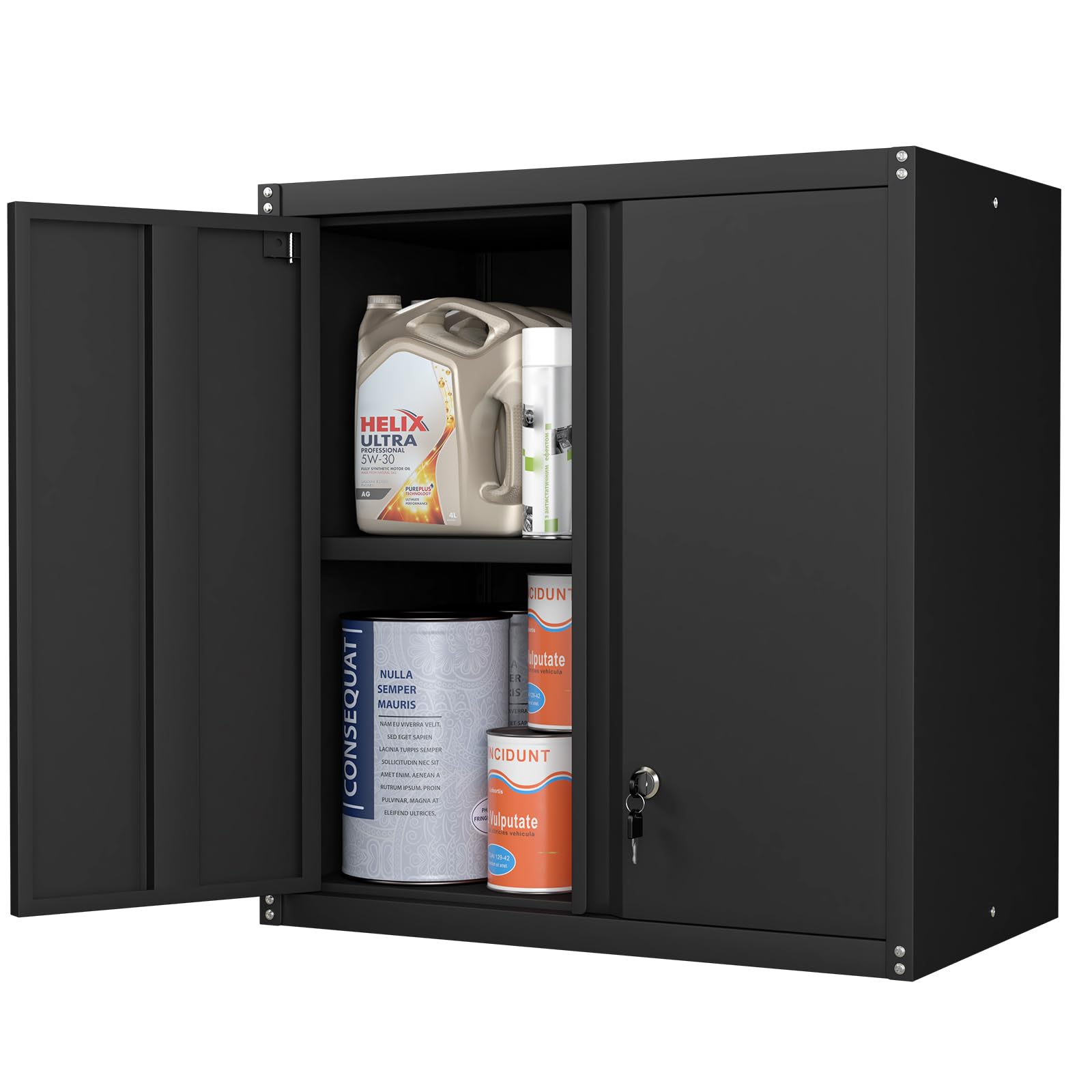 Amazon.com: STEELIST Steel Wall Cabinet, Metal Locking Wall Cabinet ...