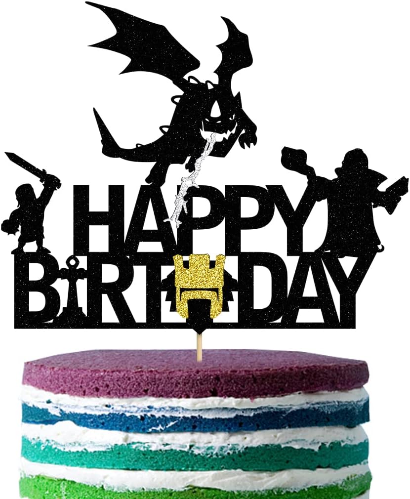 Amazon.com: Game Theme Birthday Cake Decoration (14 pieces) (B ...