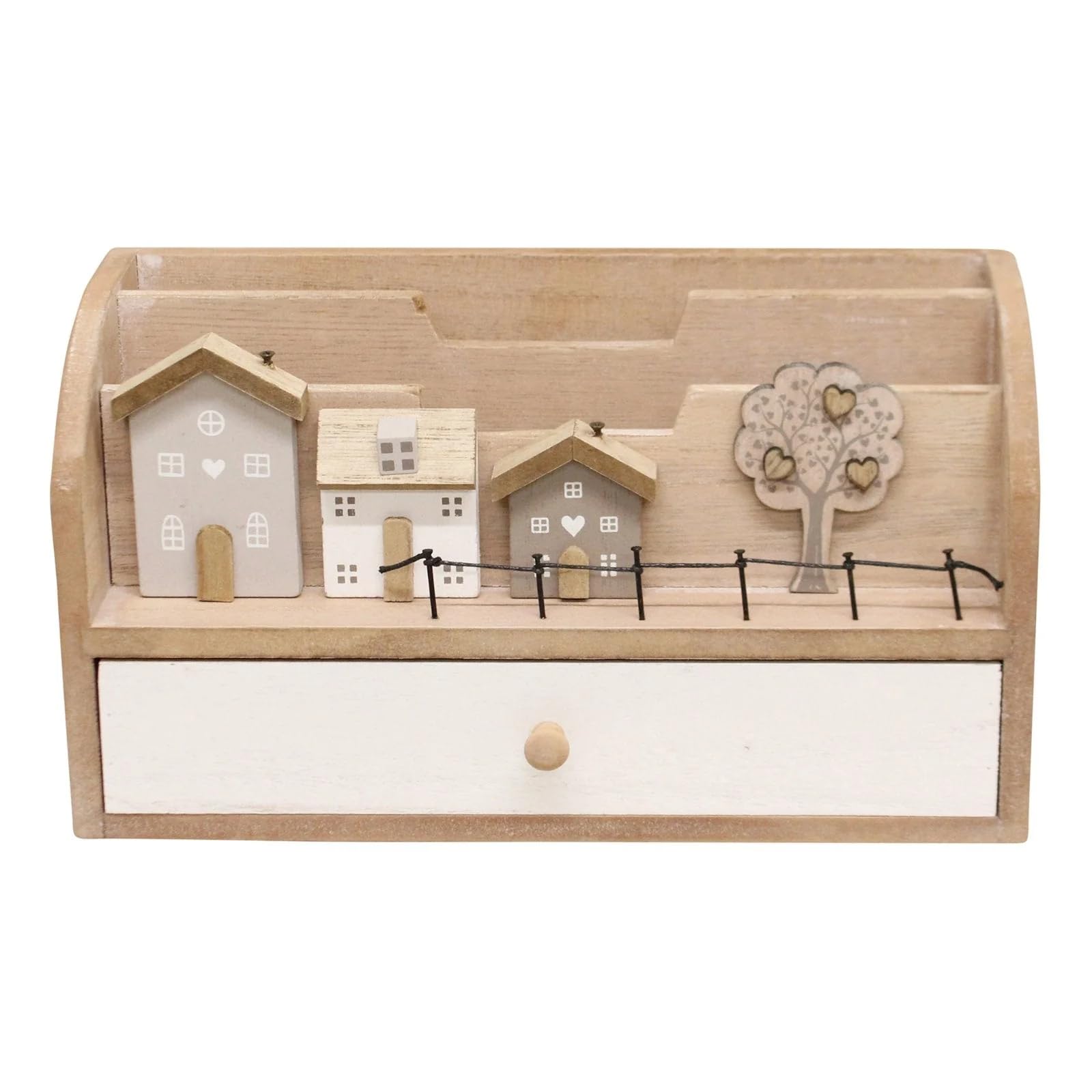 Sifcon International plc Wooden Houses Design Letter Rack : Amazon.co ...