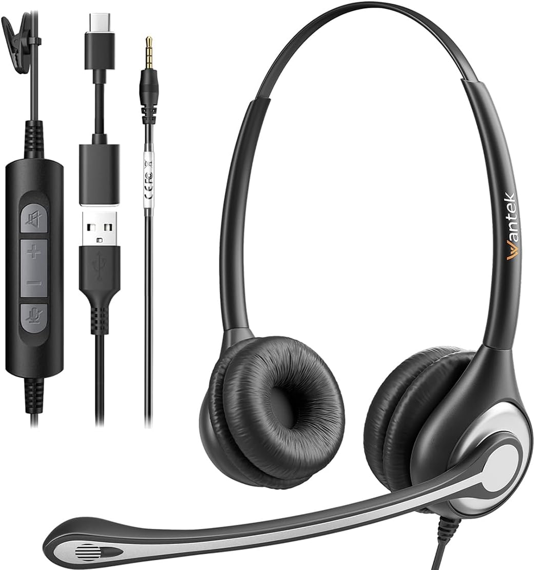 Logitech H340 Wired Headset, Stereo Headphones with Noise-Cancelling ...
