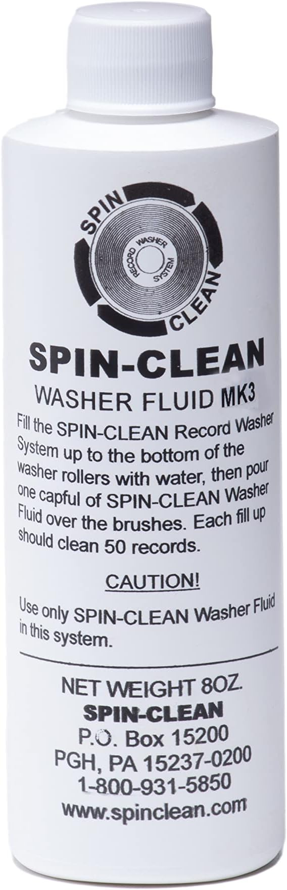 Amazon.com: Spin-Clean Record Washer Fluid 8oz. | Alcohol-Free Record ...