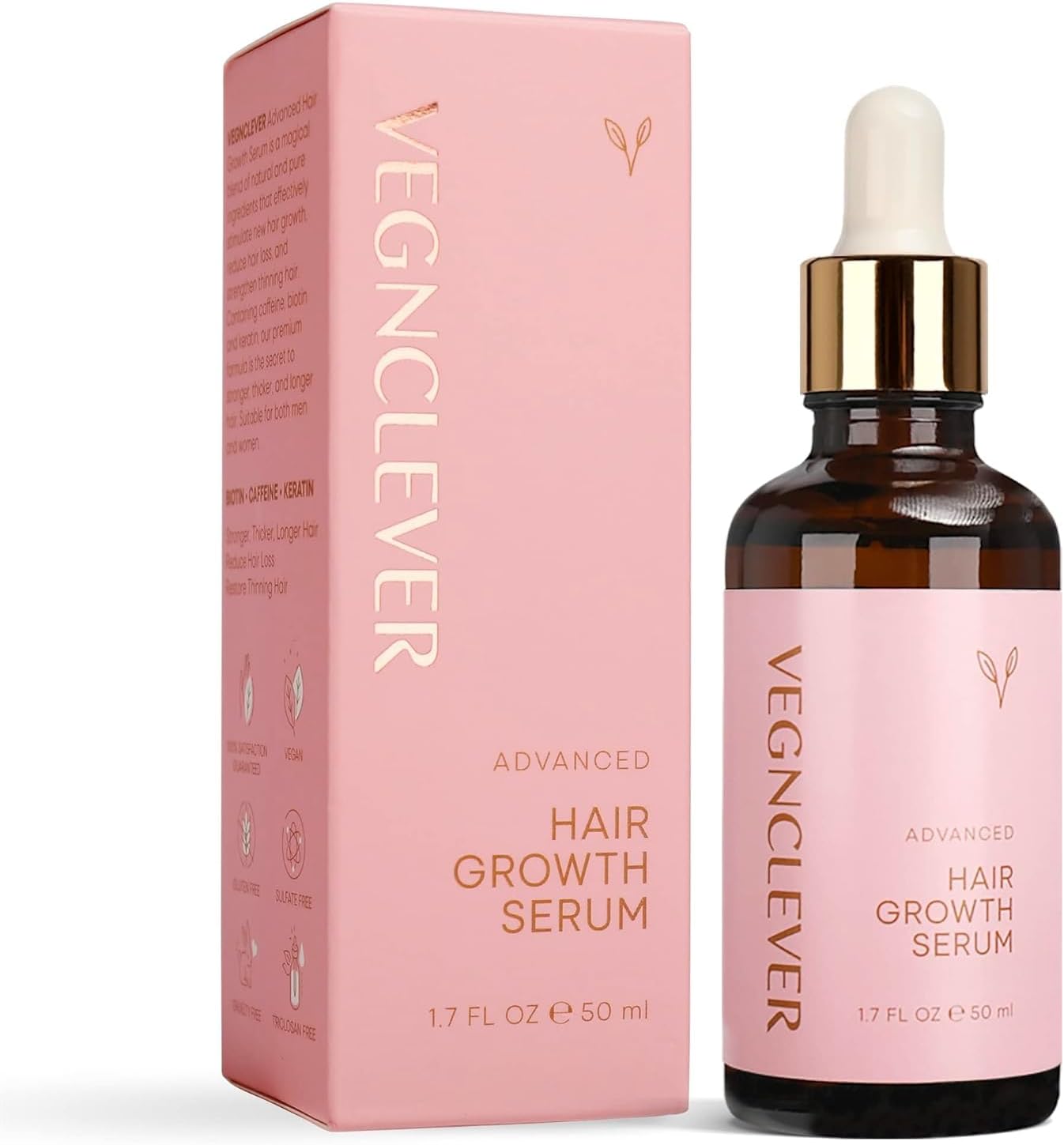 Amazon.com : Hair Growth Serum for Women, Veganic Natural Hair Growth ...