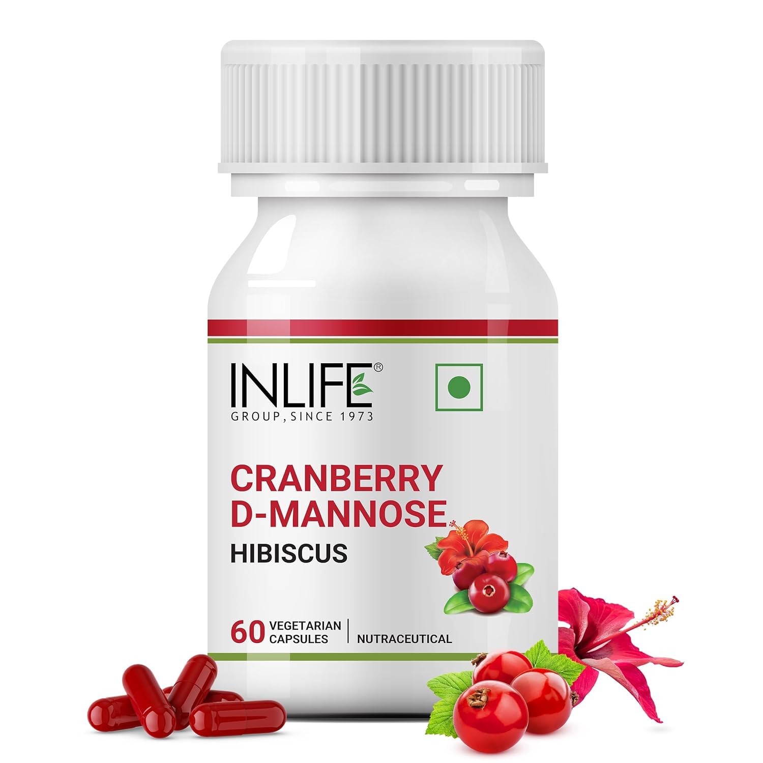 Buy in.Life Cranberry 400mg D-Mannose 400mg & Hibiscus 200mg Extract ...