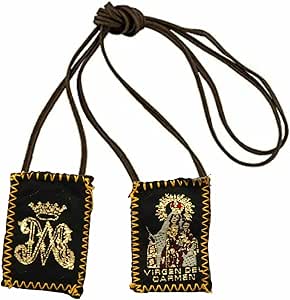 Amazon.com: Christian Utensils Our Lady of Mount Carmel Wool Scapulars ...