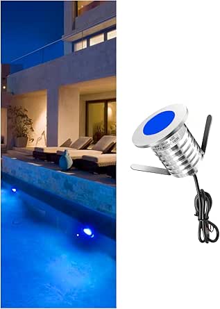 Amazon.com: MALORY 3W Inground Pool Lights, Full Stainless Steel LED ...