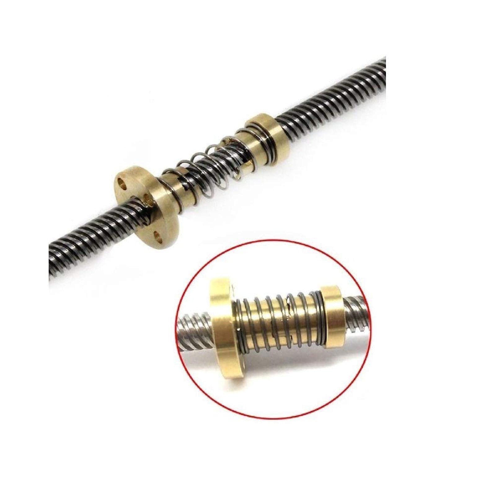 1pc T8 Anti Backlash Spring Loaded Nut Elimination Nut For 8mm Threaded ...