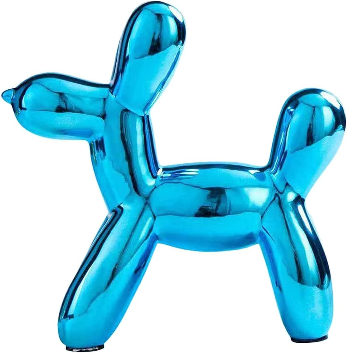 Amazon.com: minghaoyu Large Dog Statue Blue Home Decor-Ceramic ...