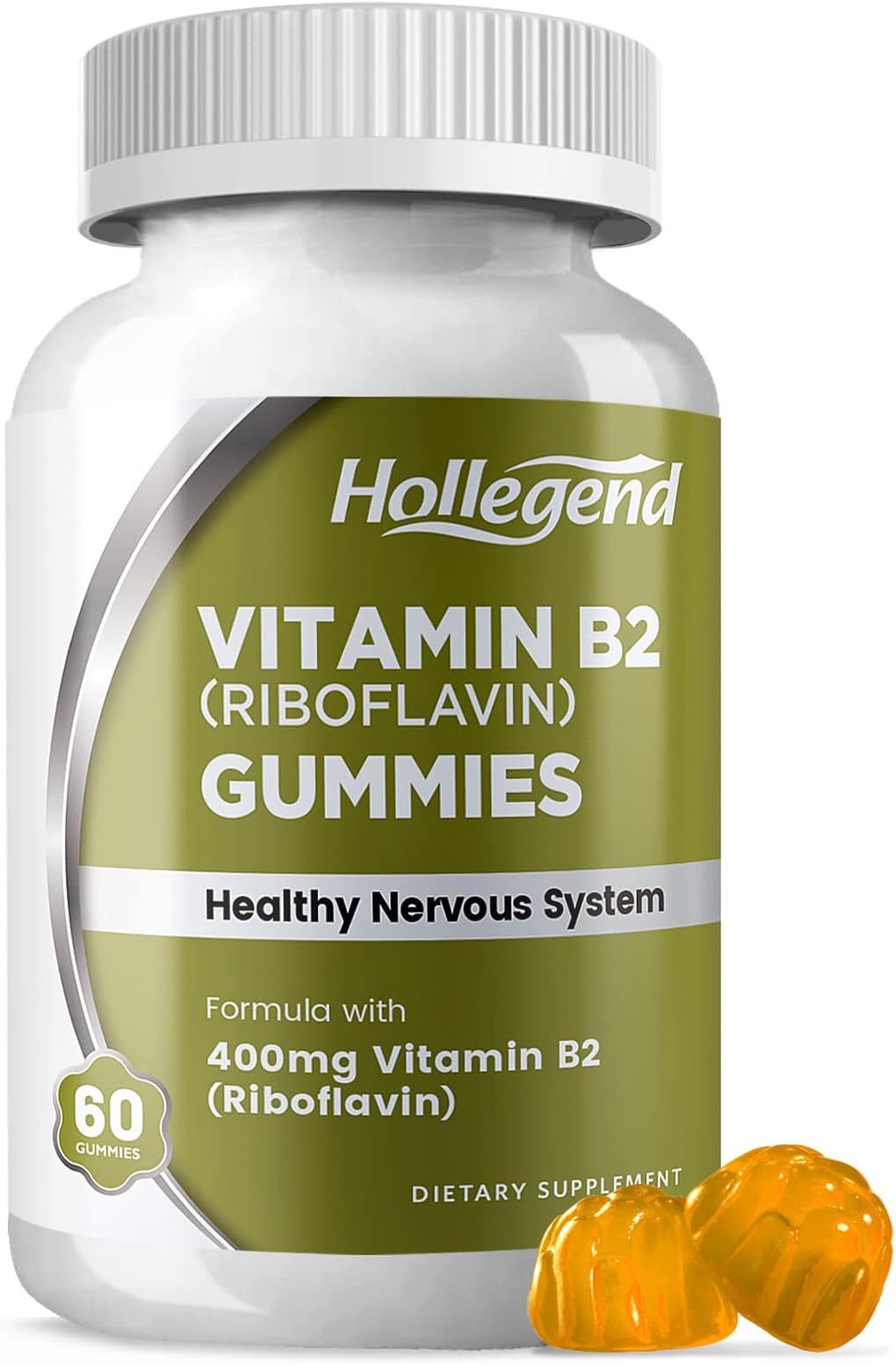Amazon.com: HOLLEGEND Vitamin B2 Gummies Riboflavin 400mg, B2 Vitamin ...